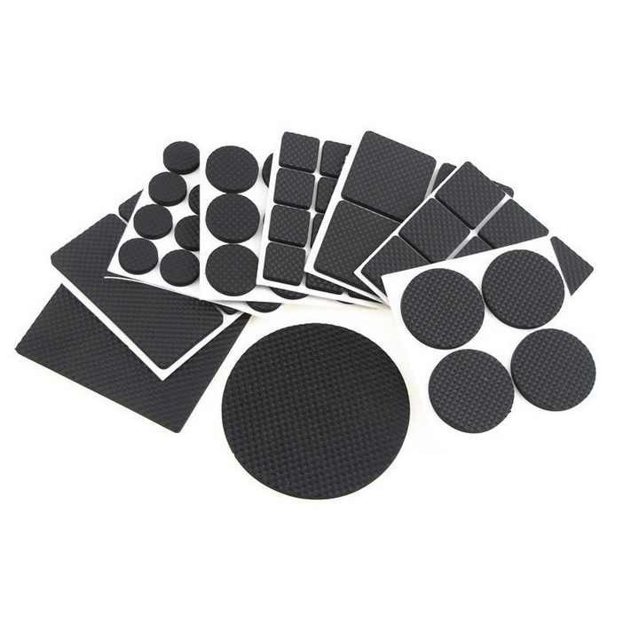 Customizable circular self-adhesive silicone rubber sheet bumper ...